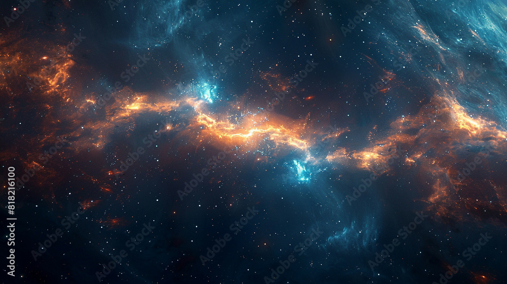 Galactic Background with Sumptuous Colors Explore the Breathtaking ...