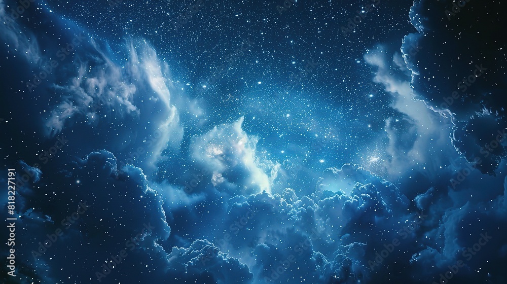 Animated underwater scene with bubbles floating in a bright blue ocean ...