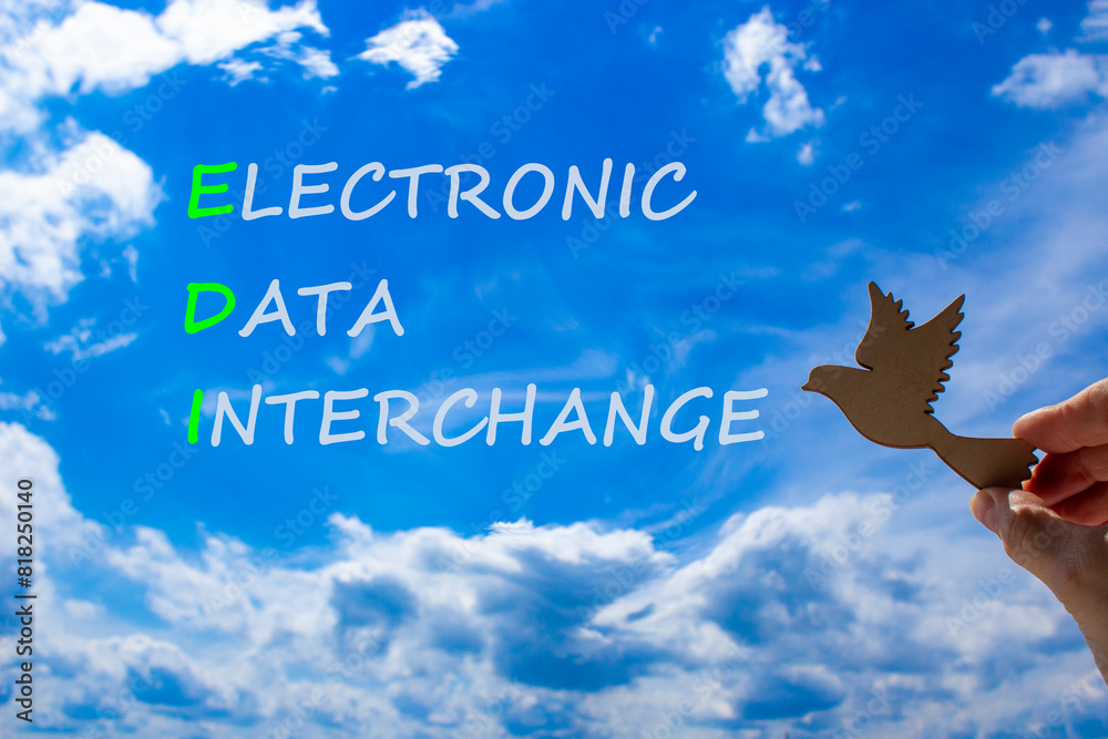 EDI electronic data interchange symbol. Concept words EDI electronic ... EDI electronic data interchange symbol. Concept words EDI electronic ...