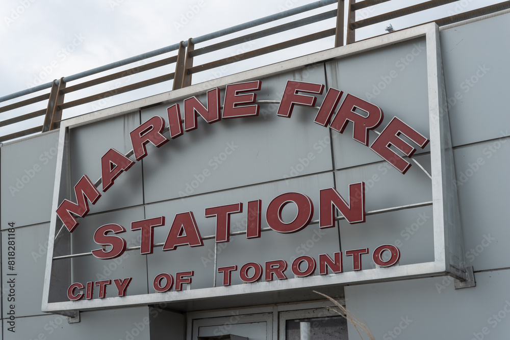 exterior of Toronto Fire & Marine Station 334 located at 339 Queens ...