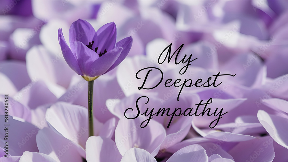 my deepest sympathy Stock Illustration | Adobe Stock