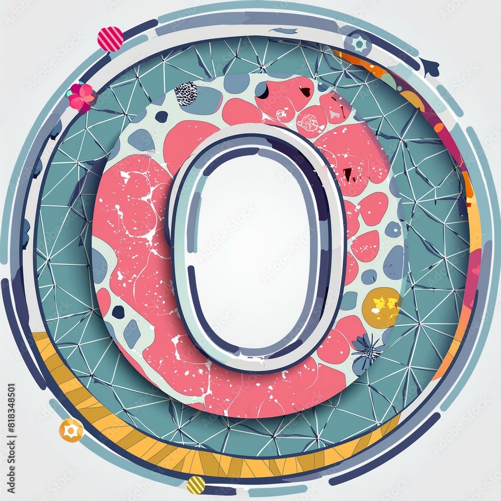 Letra O (imagen 1). Stock Illustration | Adobe Stock