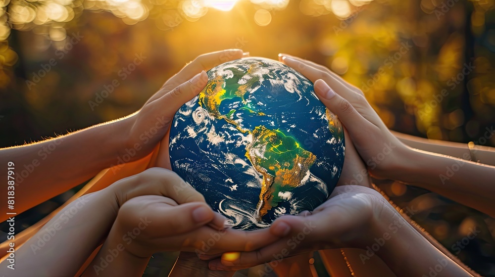 Global Harmony: Earth as a Symbol of Unity and Prosperity Stock ...