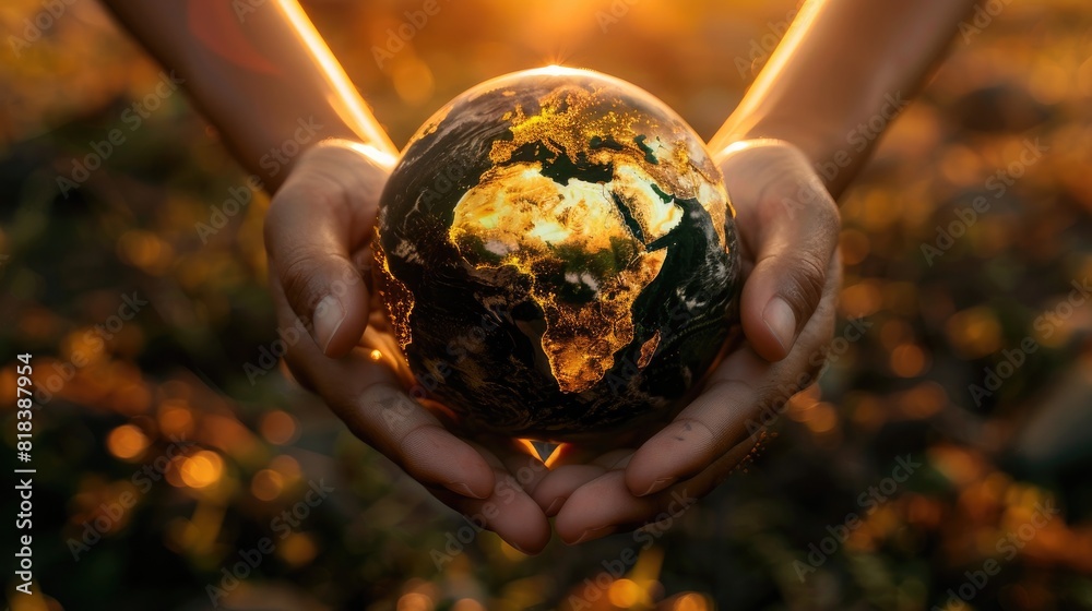 Global Harmony: Earth as a Symbol of Unity and Prosperity Stock ...