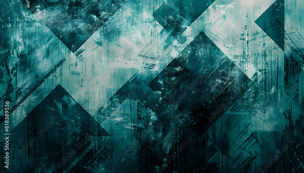 Digital Aesthetics Background Art - Tech Aesthetic Triangle Design ...