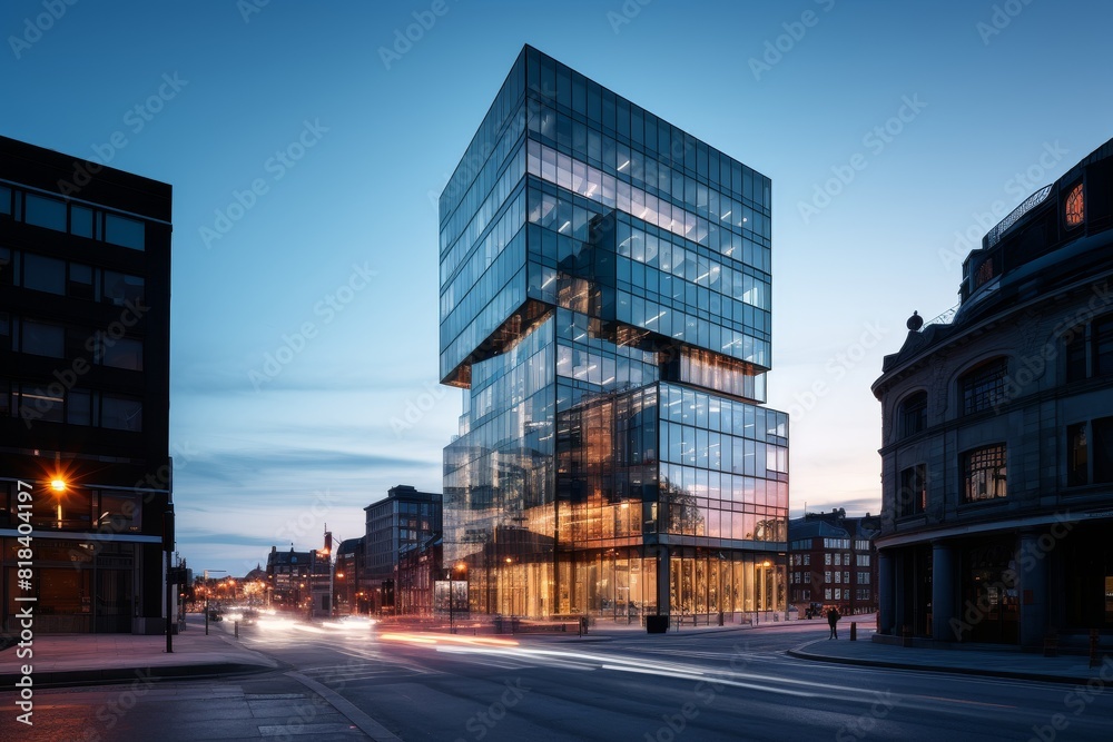 Innovative Design in Architecture: A Rectangular Tower with Alternating ...