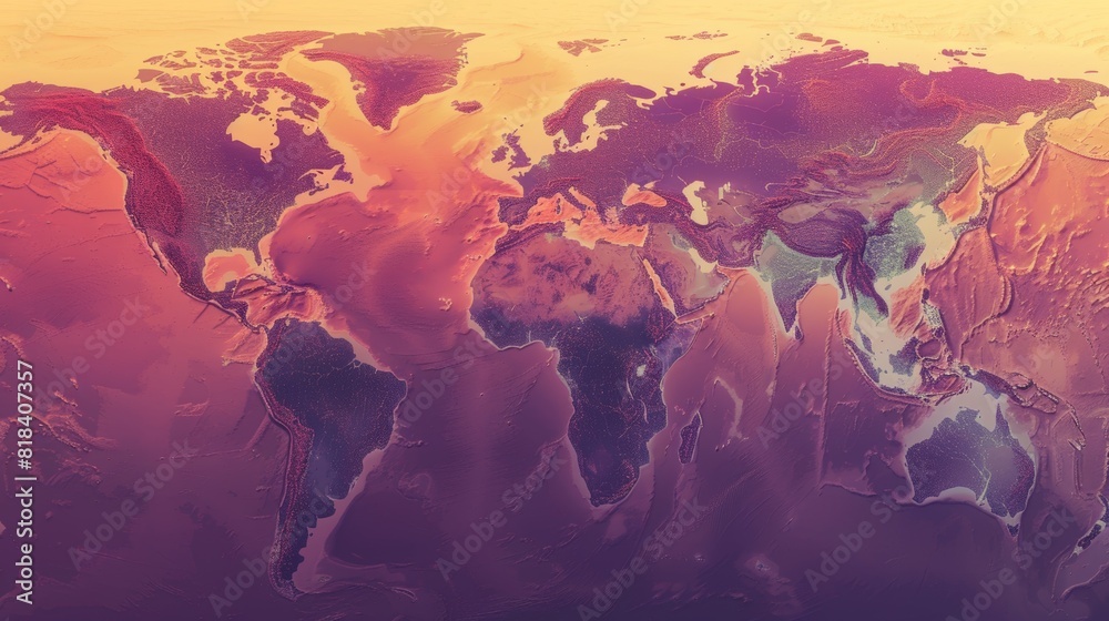 Climate Change Projection Map: Visualizing Global Temperature Rise in ...
