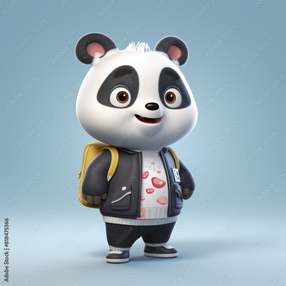 Animal Crossing of anthropomorphic panda as scientist, full body ...