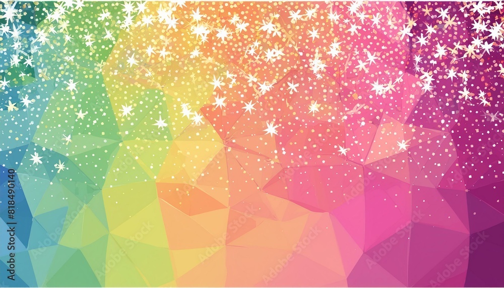 Fancy rainbow color glitter sparkle confetti texture background for ...
