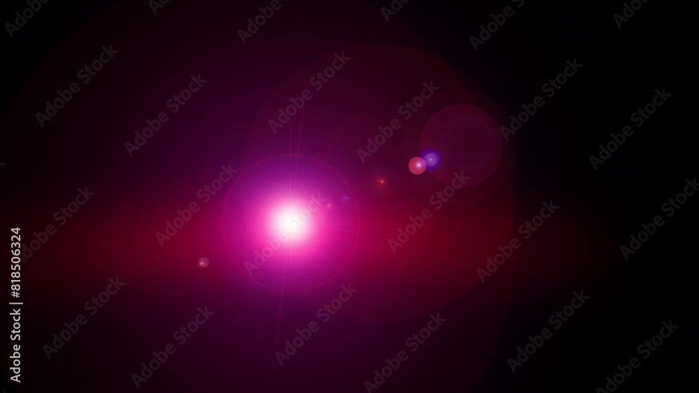 lights lens flare background, Lens flare light and effect over black ...