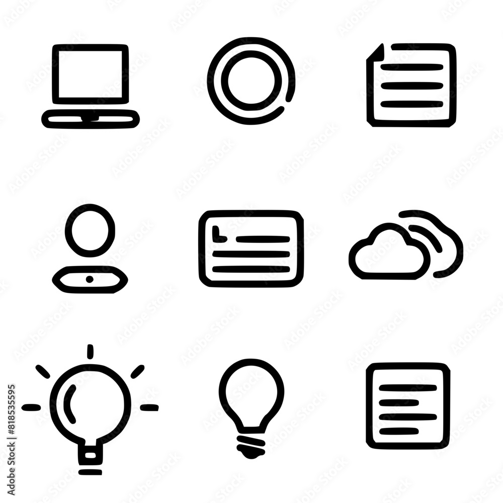 communication icon, business icon, technology icon, discussion icon ...