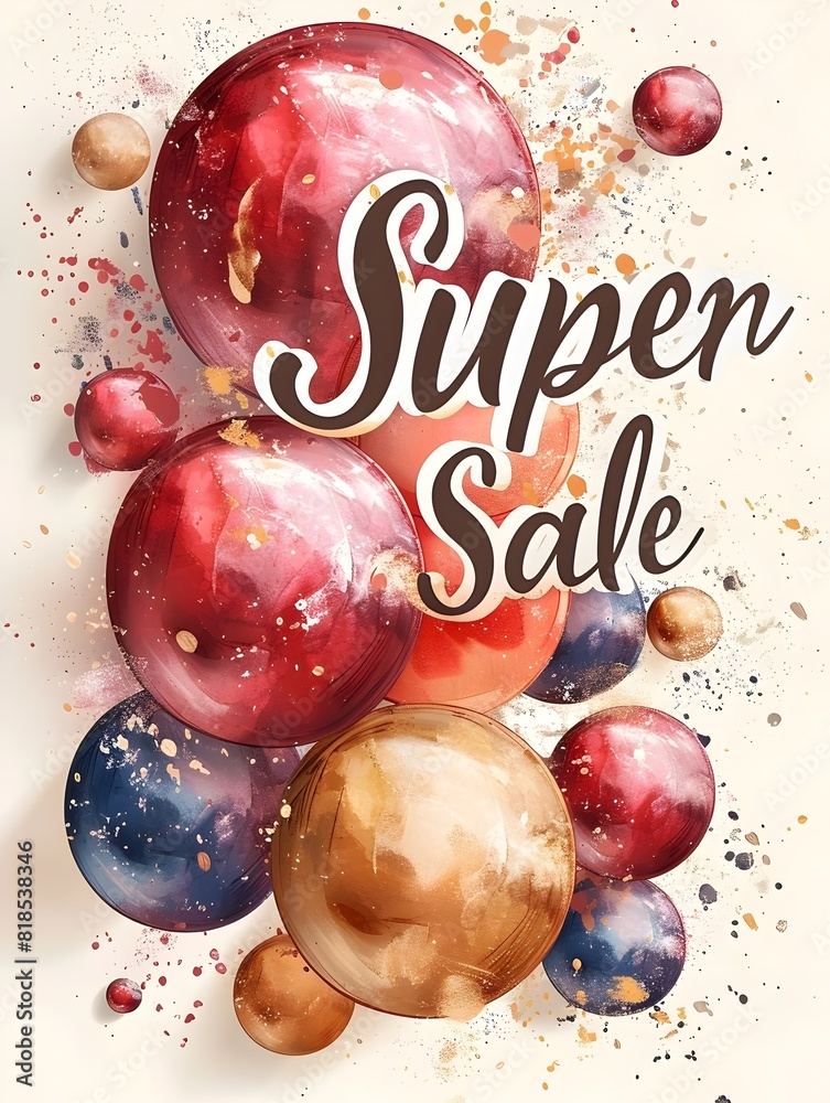 Super Sale Mega Promotion Banner Template with Cartoon Styling and Copy ...