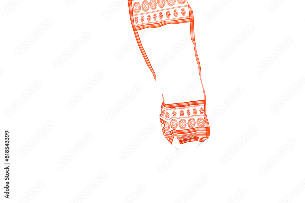 Waving Gamusa people of Assam, India.Gamosa use in Bihu.Culture of ...