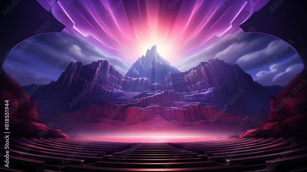 Aesthetic backgrounds, Stage with dramatic spotlight highlighting the ...