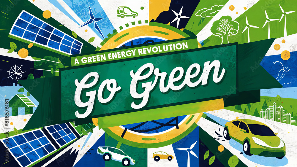 A green revolution to save the planet Earth go green renewable energy ...