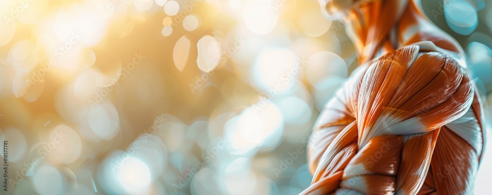 Bright and clean illustration of muscles affected by muscular dystrophy ...