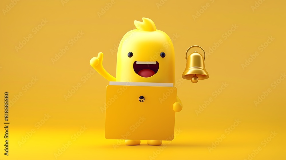 Yellow File Folder Icon Cartoon Person Character Mascot with Vintage ...