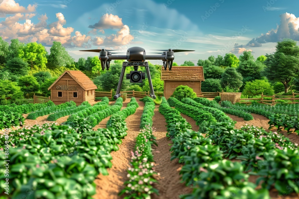 Smart farming technology with precision drones for sustainable ...
