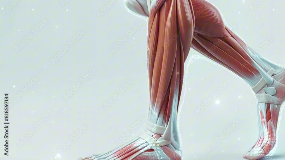 human body parts anatomy. 3d illustration of human leg anatomy Stock ...