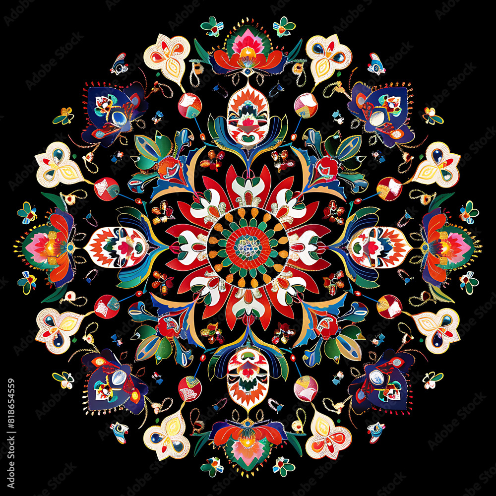 Bengali traditional folk art of Rickshaw Painting showcases motifs ...