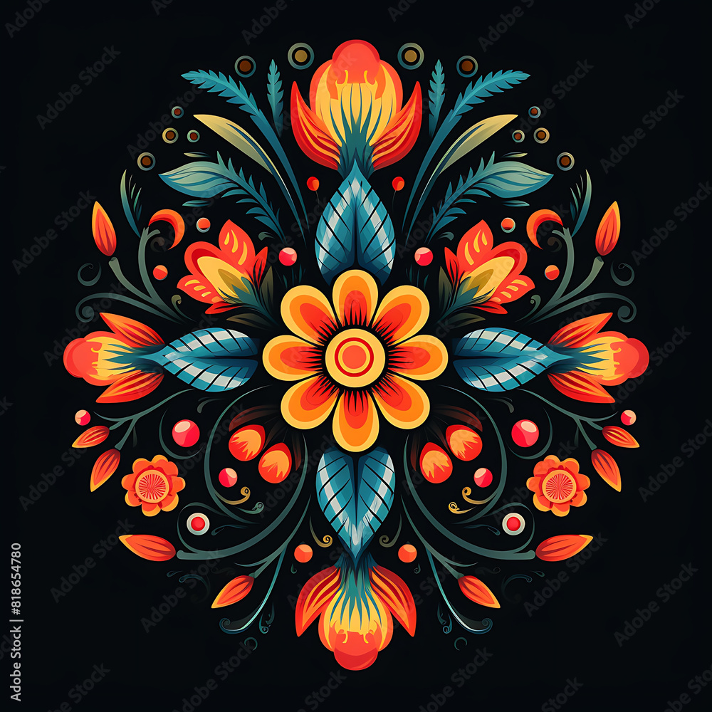 Bengali traditional folk art of Rickshaw Painting showcases motifs ...