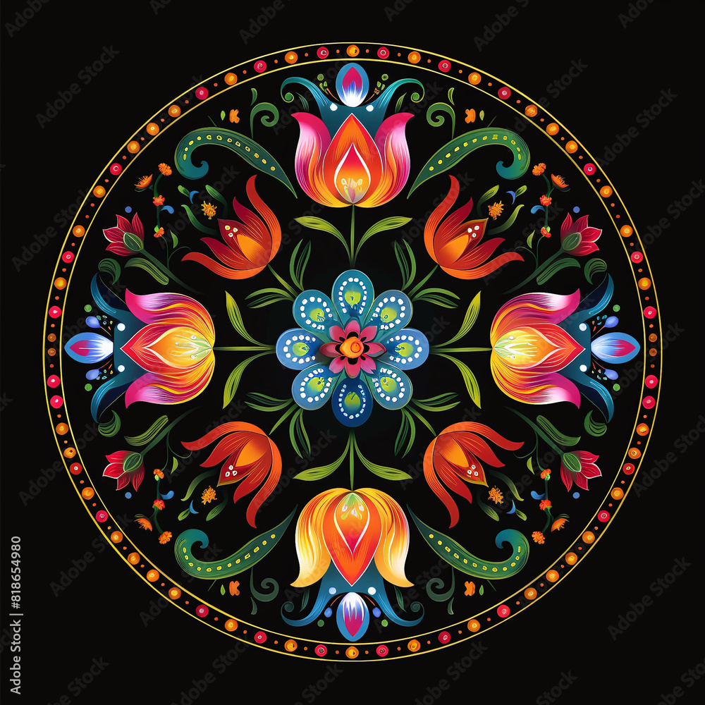 Bengali traditional folk art of Rickshaw Painting showcases motifs ...