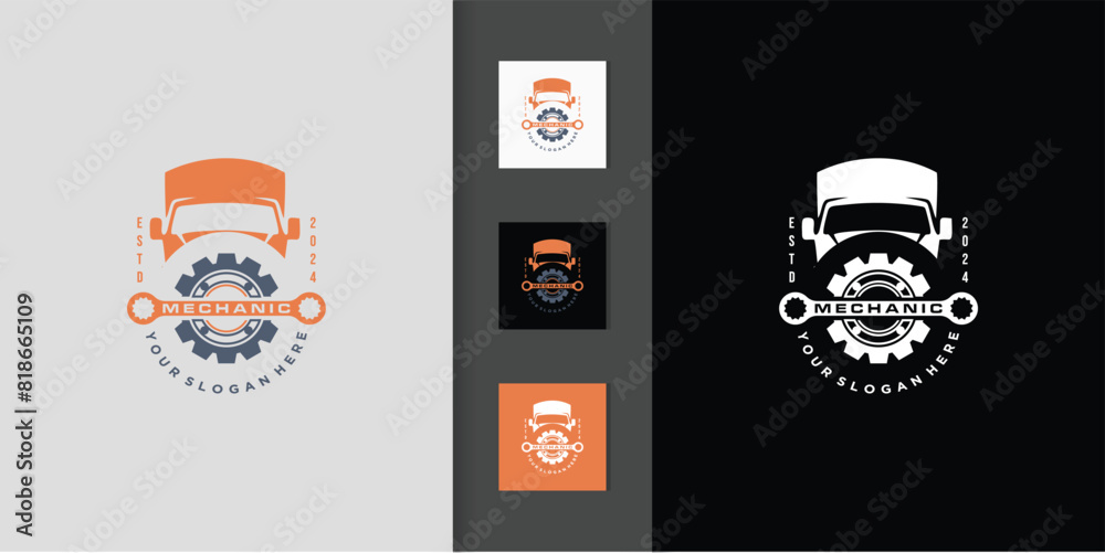 collection of car and truck service logo templates, logos suitable for ...