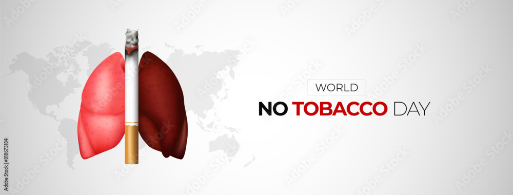 World Tobacco Day, No Smoking Day Social Media Poster Design Stock ...