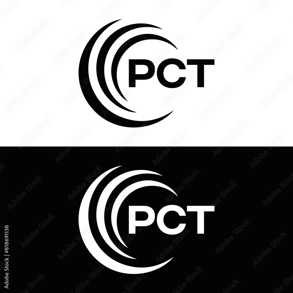 PCT logo. P C T design. White PCT letter. PCT, P C T letter logo design ...