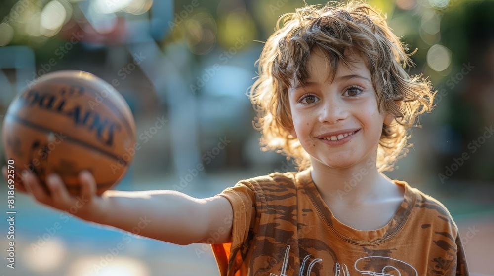 Olympic Paris sport Focus on a happy face kid smiling makeup in the ...