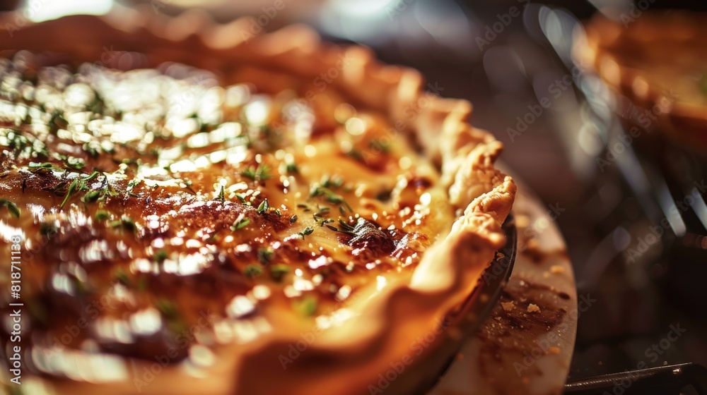 Delicious Quiche Lorraine for Food Posters Generative AI Stock Photo ...