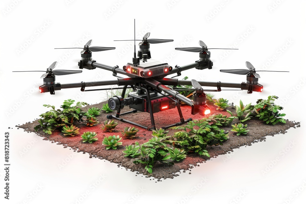 Smart agriculture using unmanned drones for sustainable crop farming ...