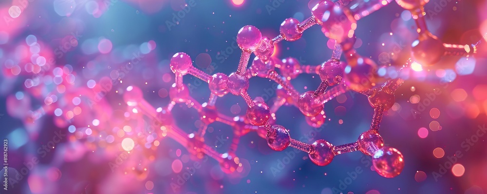 3D Model of a Personalized Drug Molecule A 3D rendering of a complex ...