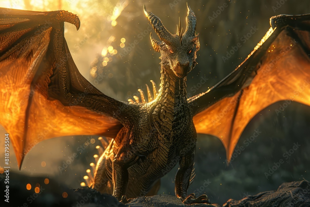 dragon mythical fantasy magical powerful majestic soaring flying scales ...