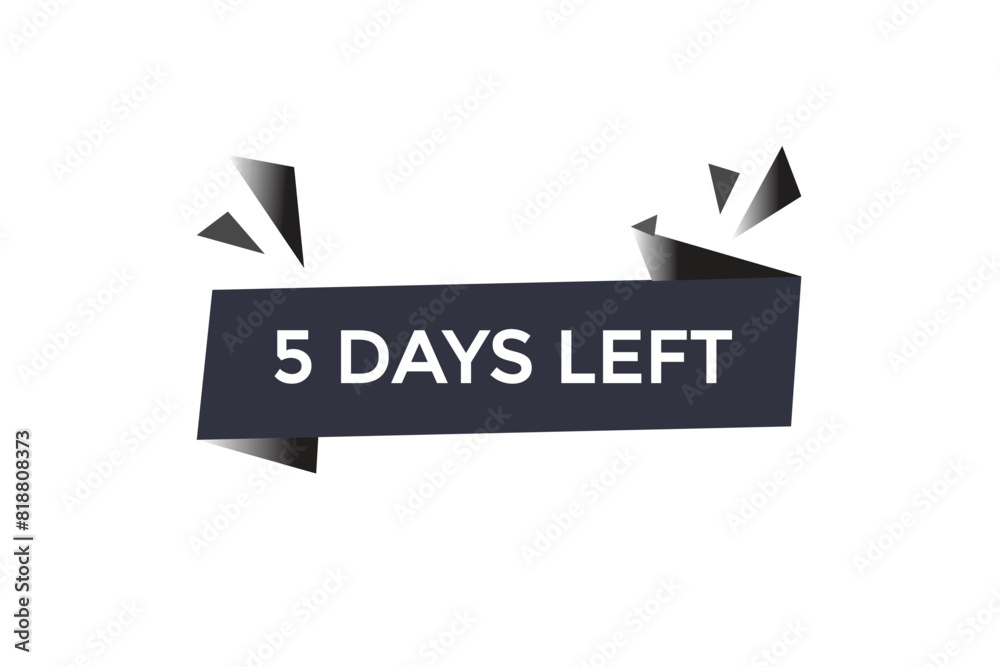 5 days left countdown to go one time, background template 5 days left ...