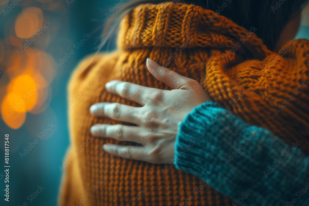 Patting someone s shoulder as a gesture of support, illustrating ...