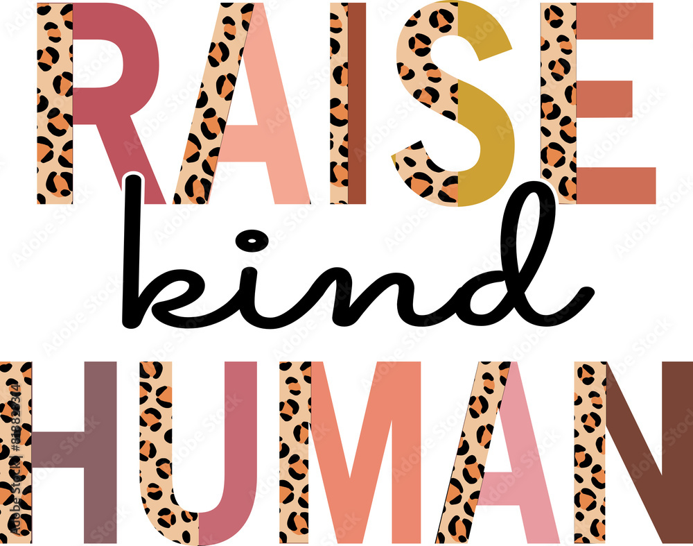 Half leopard cheetah Sublimation png Raise Kind Human Leopard Print ...
