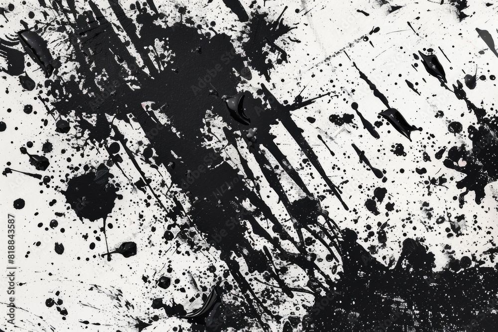Black dried paint splattered dirty style. Royalty high-quality free ...