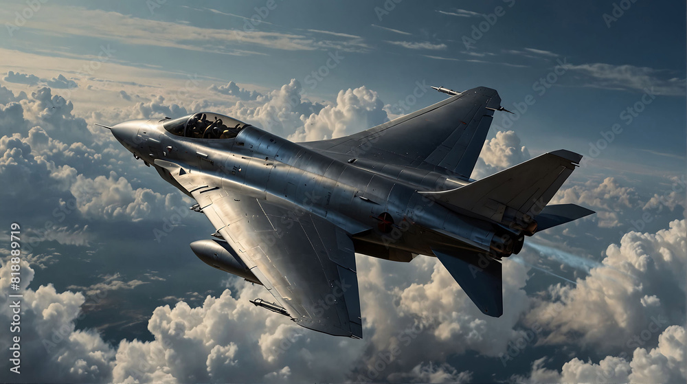 Foto de Jet Fighter in Flight Iconic Cold War Aircraft do Stock | Adobe ...