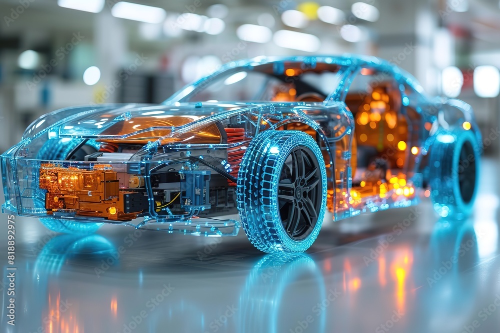 Automotive Hydrogen Fuel Cell Technology Visual representation of ...