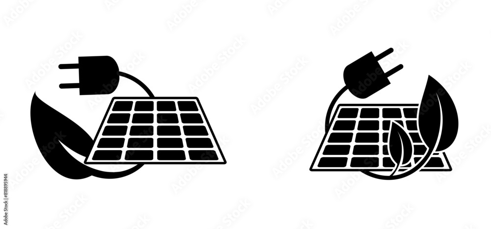 Milieu, solar panels, plug and play. Environmentally friendly, sun ...