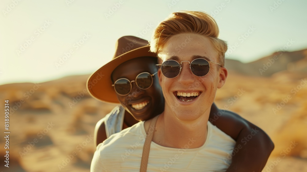 Nature, adventure, and road trip buddies in the countryside for sports ...