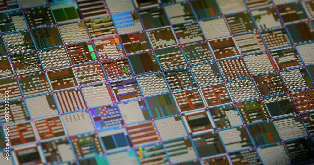 Silicon semiconductor wafer close-up. In electronics, a wafer also ...