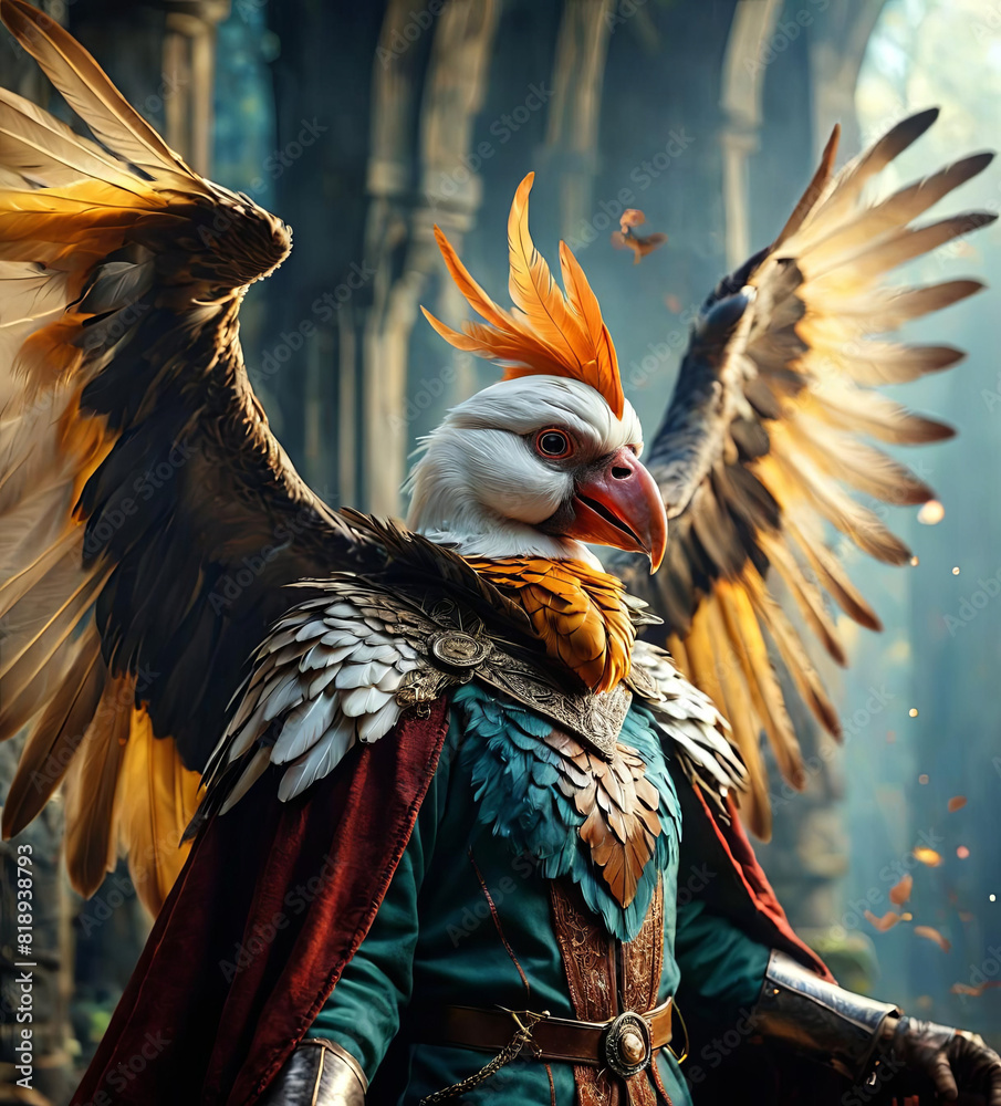 Dynamic DND Character Portrait with Vintage-Inspired Realistic ...