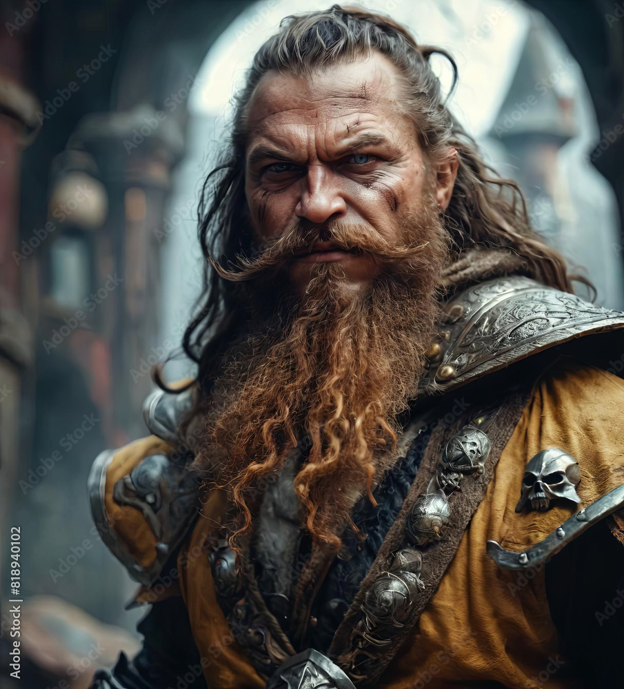 Vintage-Inspired Portrait of a Squat Dwarf Hexblade Warlock Gen AI ...