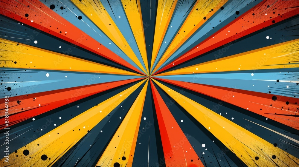 Circus sunburst in vintage vibes background and spiral retro rays, vintage poster sun burst ...