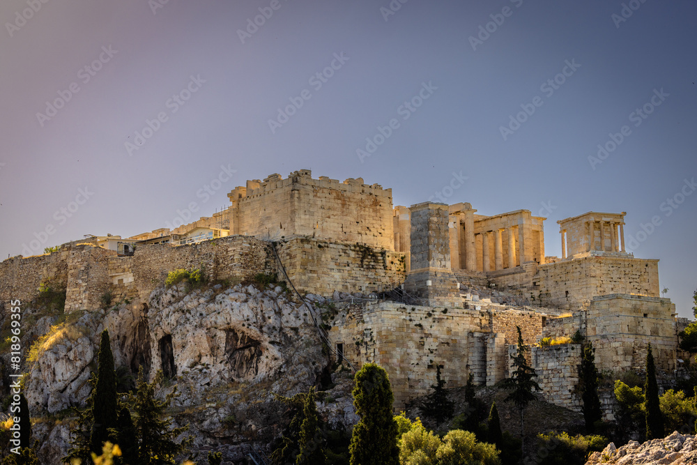Athens, Greece, May 3rd 2024: The Mighty UNESCO Acropolis of Athens, in ...