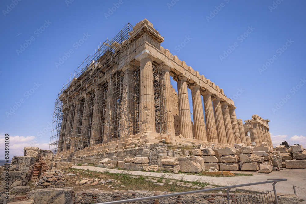Athens, Greece, May 3rd 2024: The Mighty Parthenon at the Acropolis of ...