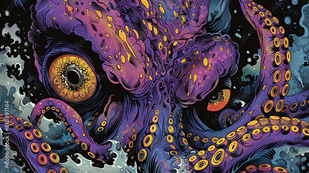 octopus, comic, graphic novel, ink, illustration, panels, storytelling ...