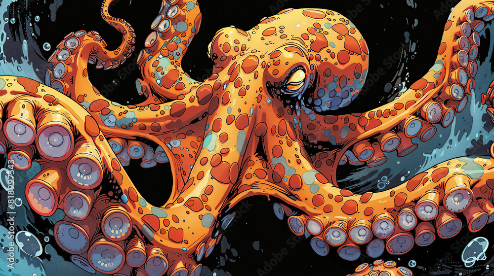 Foto de octopus, comic, graphic novel, ink, illustration, panels ...
